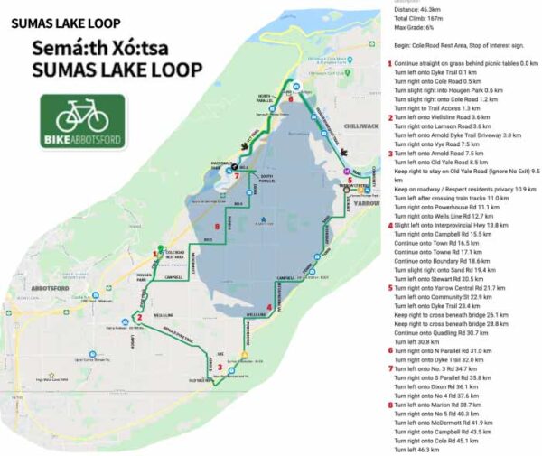 Sumas Lake Loop – Let's Go Biking!